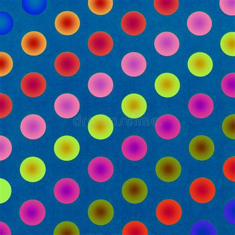 Lots Of Colored Dots On A Blue Background Stock Image Image Of Dots Futuristic 268296377
