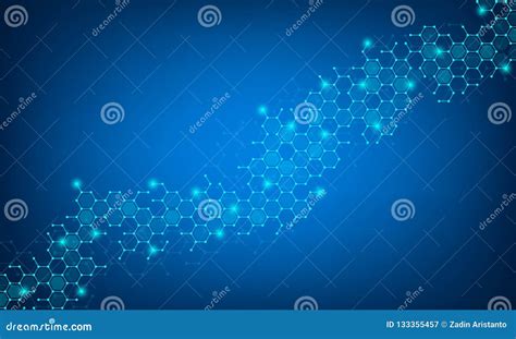 Hexagonal Technology Molecule Genetic Chemical Compounds Abstract