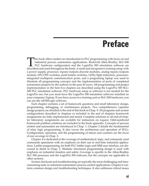 Plc Hands On Plc Programing With Rslogix500 A And Logixpro Pdf