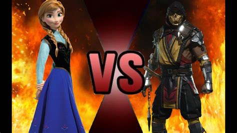 Mugen Anna Vs Scorpion Frozen Vs Mortal Kombat Youtube