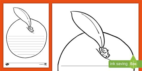 Peach Writing Template