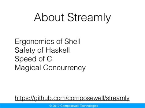 Streamly Concurrent Data Flow Programming Ppt