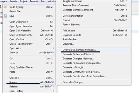 Java How To See The Methods I Can Override In Eclipse Stack Overflow