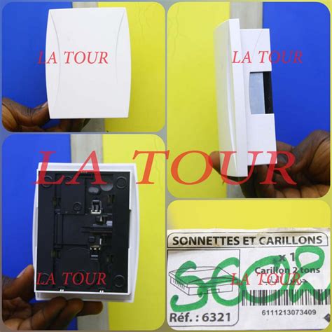 Sonnerie 2 Tons 220v Carillon Ref6321 Ingelec Blanc