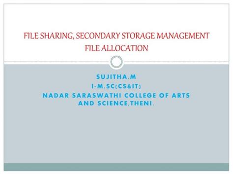File Allocation Methodsppt
