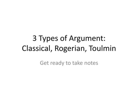 3 Types Of Argumentpdf For Effective Comunication Ppt