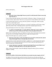 Understanding Light Absorption Reflection Emission And Course Hero