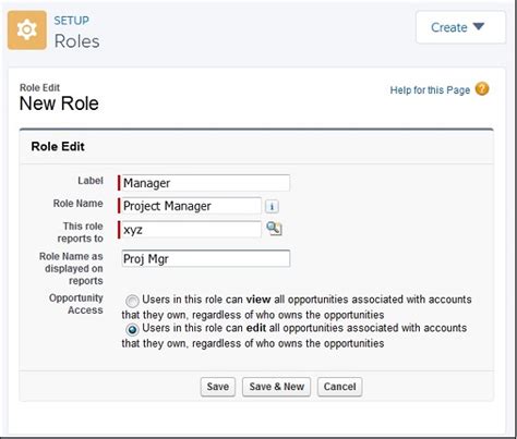 Salesforce Create A Role Hierarchy