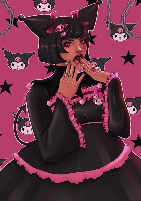 Kuromi Drawings Human At Yi Voss Blog