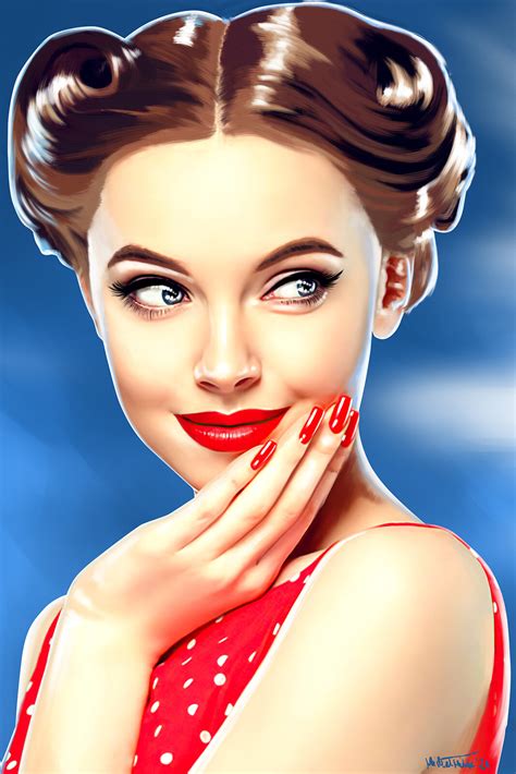 Pin Up Girl Face Drawing Pin Up Girl Face Drawing