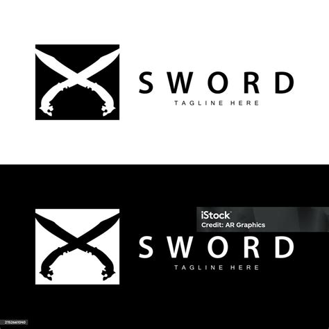 칼 무기 영감 실루엣 디자인 일러스트 레이 션 간단한 미니멀리스트 칼 템플릿 강철에 대한 스톡 벡터 아트 및 기타 이미지 강철 검 공포 무서움 Istock