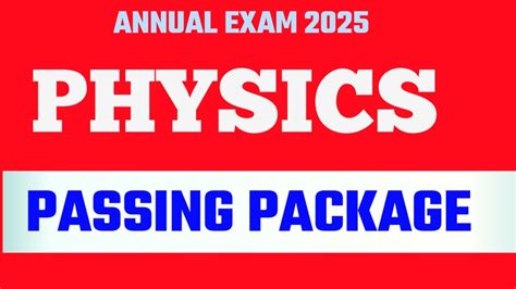 2nd Pu Physics Passing Package 2025 Pu Ii Physics Passing Package