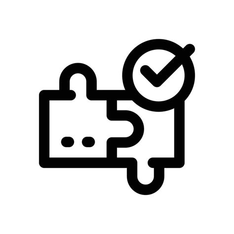 Puzzle Line Icon Clean And Minimalist Icon For Websites Mobile Apps Presentations And Logos