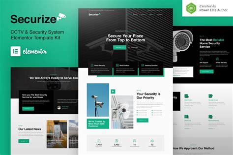 Download Securize Cctv And Security Elementor Template Kit