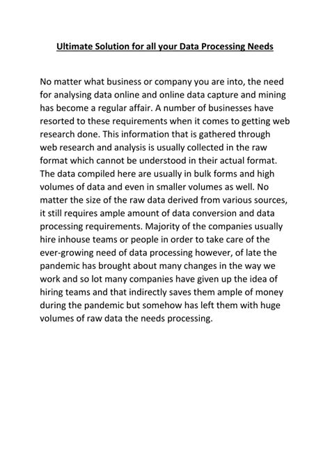Ppt Ultimate Solution For All Your Data Processing Needs Powerpoint