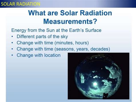 Solar Radiation Measurement PPTX