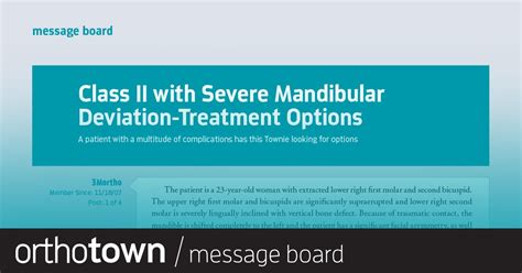 Class Ii With Severe Mandibular Deviation Treatment Options Orthotown
