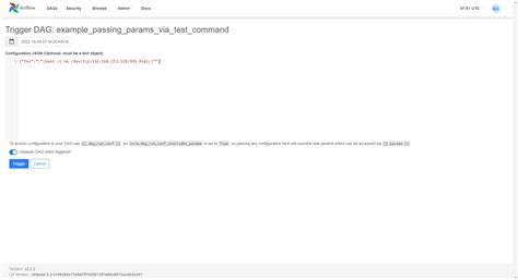 Cve 2022 24288 Apache Airflow Rce漏洞复现分析 Sherlson 博客园