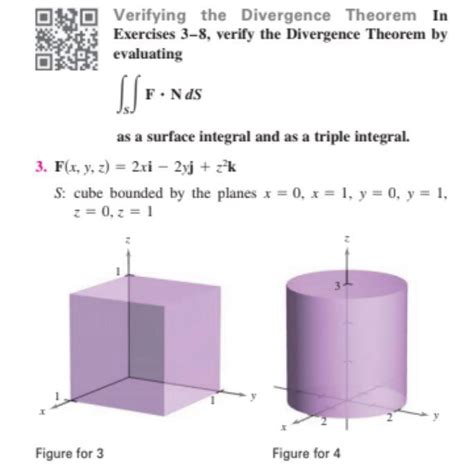 solved verifying the divergence theorem in exercises 3 8