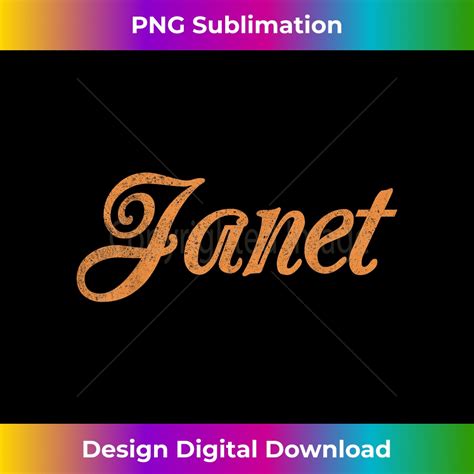 Janet Vintage Retro Instant Png Sublimation Download Inspire Uplift