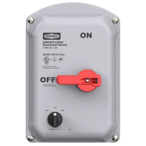 Industrial Grade Motor Disconnect Unfused Switch Non Metallic Sloped