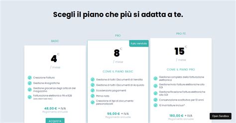 Price Plans Codesandbox
