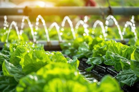 Automated Irrigation Systems In Action Showcasing Water Conservation In