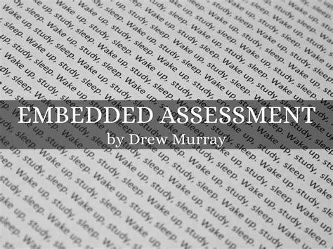 Embedded Assessment By Murraymdrew