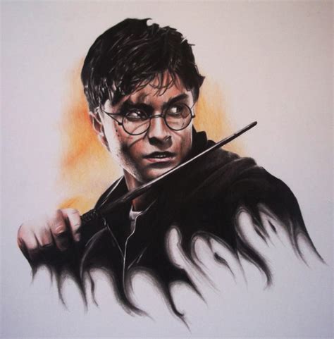 Harry Potter Abstract Drawings Harry Potter Painting By Zehra Aydin