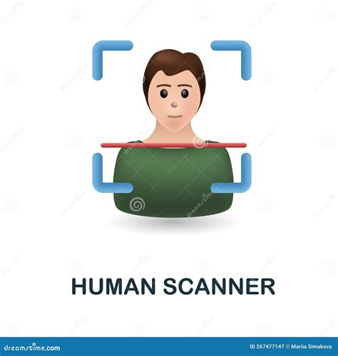 Human Scanner Flat Landing Page Website Template Security Staff Dependability Safe Box Web
