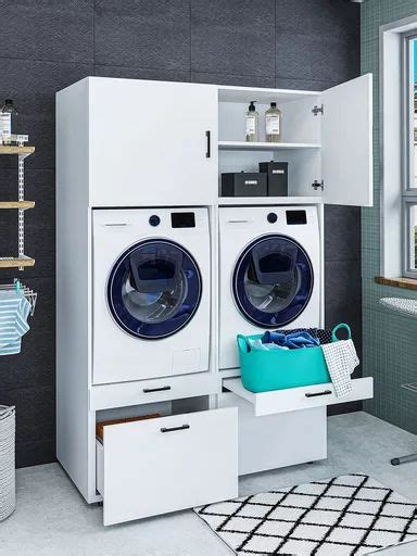 Washtower Schrank Set 2 3 St Waschküche Und Vorratsraum Waschküche Mehrzweckschrank