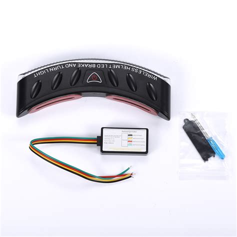 12v 8led Motorcycle Helmet Light Wireless Luminous Vicedeal