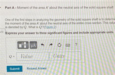 Solved The Two Square Cross Sections Shown Below Figure 1