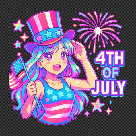 Png Vibrant Anime Celebrating Independence Free Png Rawpixel