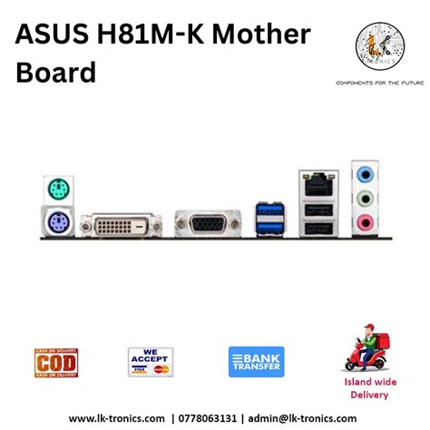 Asus H Motherboard H M K Lk Tronics