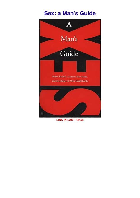 Ppt Ebook ️ Download ⚡️ Sex A Mans Guide Powerpoint Presentation