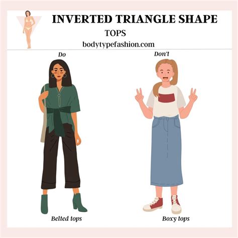 fashion mistakes to avoid for the inverted triangle shape fashion for