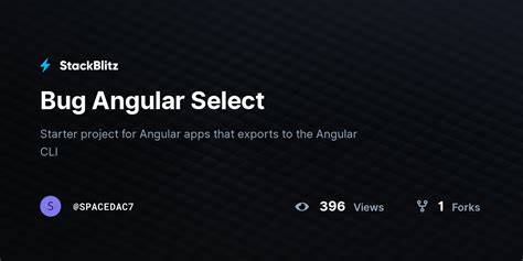 bug angular select stackblitz