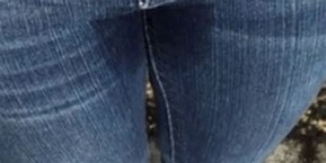 Already Leaked She Finishes Peeing Her Jeans
