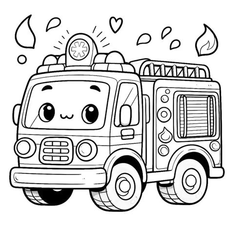 꿈의 직업을 향한 첫걸음 소방차 색칠공부로 아이들의 꿈을 이루자 키즈위키