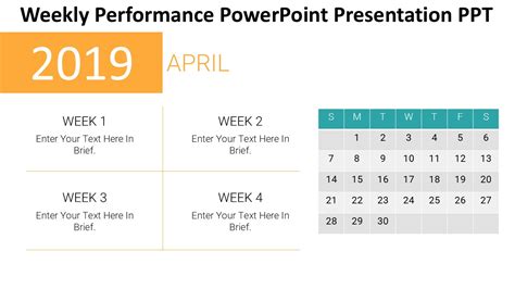 Weekly Performance Powerpoint Presentation Ppt Pptuniverse