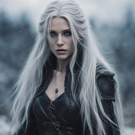 Women Long Silver Hair Blue Eyes Cloudly By Heikebrenin On Deviantart