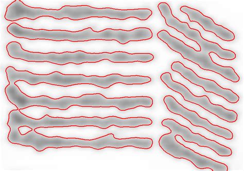 Matlab Separation Of Overlapping And Touching Lines Stack Overflow
