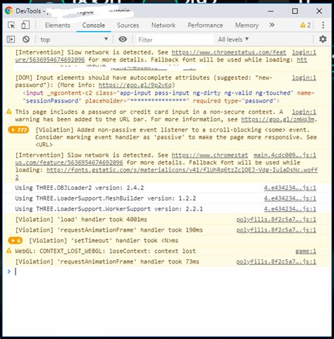 CONTEXT LOSE WEBGL LoseContext Context Lose In Chrome After Some Time Questions Three Js Forum