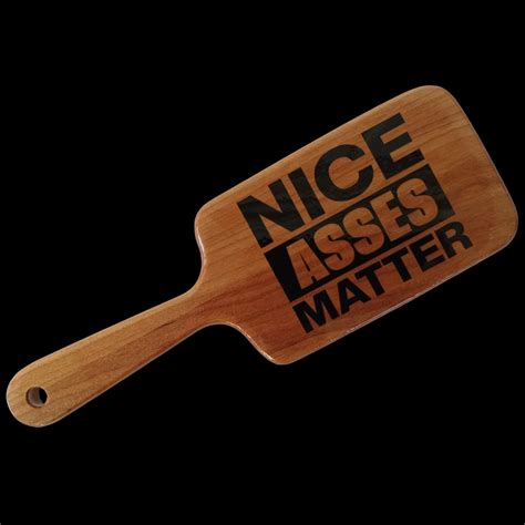 Large Brush Size Nice Asses Matter Cherry Wood Spanking Paddle 10 14