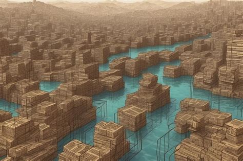 Premium Ai Image Code Symphony Illustrating The Endless Blockchain Transaction Stream