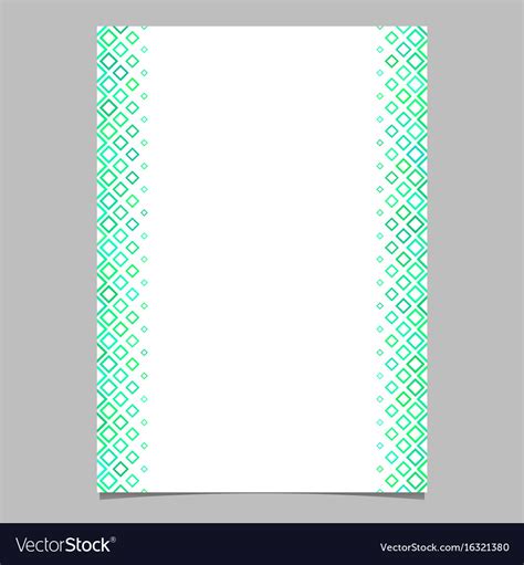 Brochure Template From Green Diagonal Square Vector Image