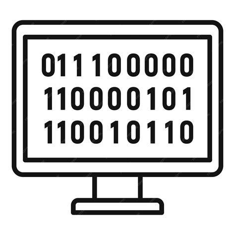 premium vector computer machine learning icon outline computer