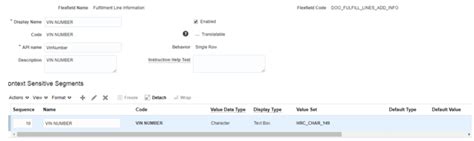 extensible flexfields setup in oracle order management cloud trinamix