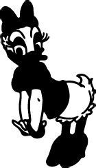 Daisy Duck Silhouette Silhouette Of Daisy Duck